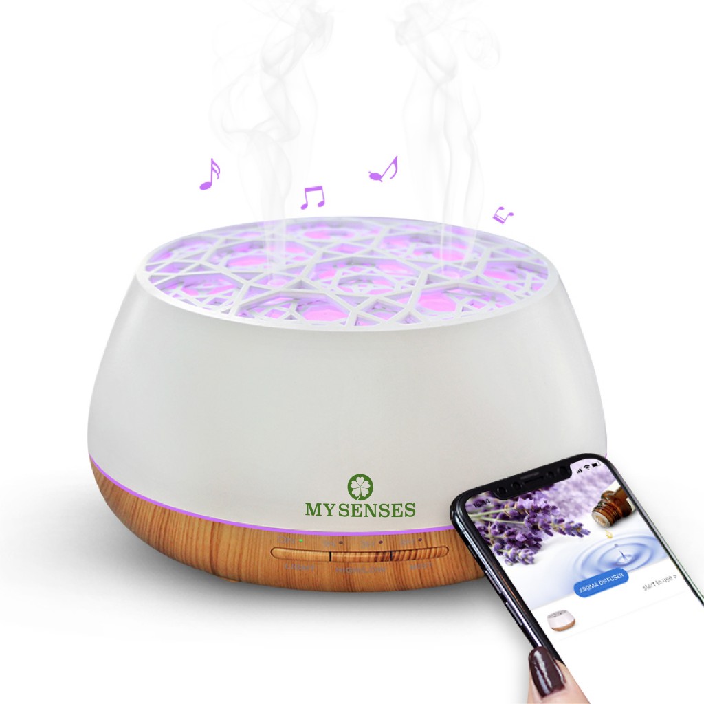 Ultrasonic Aroma Diffuser with LED Bluetooth Music APP Ctrl | My Senses